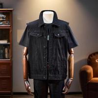China Basic White Black Cotton 100% wholesale denim vest for Summer 2026 Metal Accent Custom (MJ580) for sale