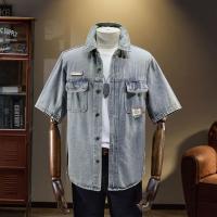 China Summer Breathable Youth Trend mens wholesale dress shirts Non Stretch Lapel Collar Custom (CS566) for sale