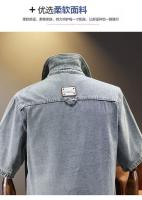 China Summer Breathable Youth Trend mens wholesale dress shirts Non Stretch Lapel Collar Custom (CS566) for sale