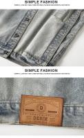 China Single Breasted Washed Long Sleeve Lapel Collar french workwear jacket wholesale Vintage Color Polyester 19% Custom (JK527) for sale