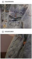 China Daily Washed Youth Trend biker jacket wholesale Long Sleeve Lapel Collar Custom (JK527) for sale
