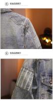 China Daily Washed Youth Trend biker jacket wholesale Long Sleeve Lapel Collar Custom (JK527) for sale