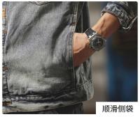 China Washed Long Sleeve Lapel Collar biker jacket wholesale Vintage Color Polyester 19% Custom (JK527) for sale