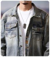 China Windproof Fabric Hem Stone Wash biker jacket wholesale Long Sleeve Lapel Collar Custom (JK527) for sale