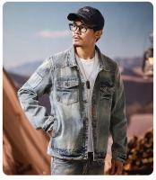 China Windproof Fabric Hem Stone Wash biker jacket wholesale Long Sleeve Lapel Collar Custom (JK527) for sale
