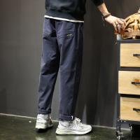 China Khaki Daily Washed cargo pants wholesale price Mid Waist Breathable Custom (HY607) for sale