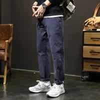 China Khaki Daily Washed cargo pants wholesale price Mid Waist Breathable Custom (HY607) for sale