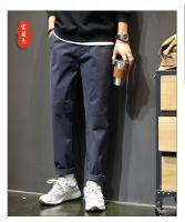 China Khaki Daily Washed cargo pants wholesale price Mid Waist Breathable Custom (HY607) for sale