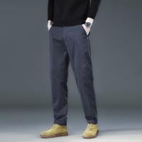 China Regular Khaki Daily Washed cargo pants wholesale price Mid Waist Solid Color Custom (HY607) for sale