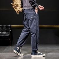 China Youth Trend Khaki Daily Washed cargo pants wholesale price Mid Waist Solid Color Custom (HY607) for sale