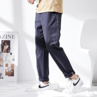 China Khaki Daily Washed jogger pants wholesale Casual Slight Stretch Custom (HY607) for sale