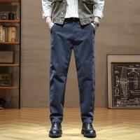 China Urban Fashion Khaki Daily Washed cargo pants wholesale price Mid Waist Solid Color Custom (HY607) for sale