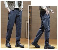 China Urban Fashion Khaki Daily Washed cargo pants wholesale price Mid Waist Solid Color Custom (HY607) for sale
