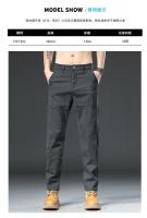 China Daily Washed Mid Waist jogger pants wholesale Solid Color Urban Fashion Custom (HY606) for sale