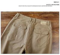China Dark Grey Khaki Daily Washed Mid Waist jogger pants wholesale Solid Color Urban Fashion Custom (HY606) for sale