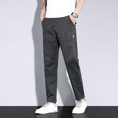 China #2911 Daily Washed Mid Waist jogger pants wholesale Breathable Solid Color Custom (HY606) for sale