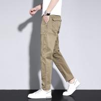 China #2911 Daily Washed Mid Waist jogger pants wholesale Breathable Solid Color Custom (HY606) for sale