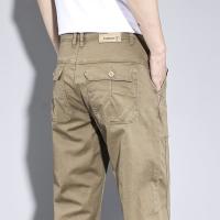 China #2911 Daily Washed Mid Waist jogger pants wholesale Breathable Solid Color Custom (HY606) for sale