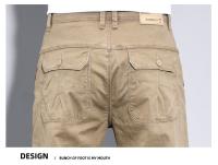 China #2911 Daily Washed Mid Waist jogger pants wholesale Breathable Solid Color Custom (HY606) for sale