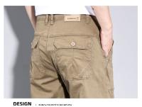 China #2911 Daily Washed Mid Waist jogger pants wholesale Breathable Solid Color Custom (HY606) for sale