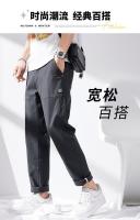 China Dark Grey Khaki Regular Daily Washed Mid Waist jogger pants wholesale Urban Fashion Slight Stretch Custom (HY606) for sale