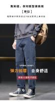 China #1154 Daily Washed Mid Waist jogger pants wholesale Khaki Navy Solid Color Custom (HY604) for sale