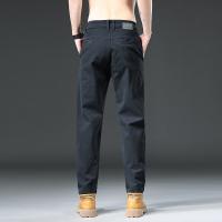 China #5419 Daily Washed Mid Waist mens pants wholesale Blue Khaki Solid Color Custom (HY604) for sale