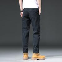 China #5419 Daily Washed Mid Waist mens pants wholesale Blue Khaki Solid Color Custom (HY604) for sale