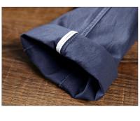 China #8476 Daily Washed Mid Waist jogger pants wholesale Khaki Navy Breathable Custom (HY604) for sale