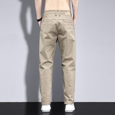 China #2854 Daily Washed Mid Waist mens pants wholesale Navy Khaki Breathable Custom (HY604) for sale