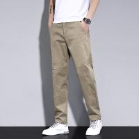 China #2854 Daily Washed Mid Waist mens pants wholesale Navy Khaki Breathable Custom (HY604) for sale