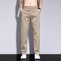 China #2854 Daily Washed Mid Waist mens pants wholesale Navy Khaki Breathable Custom (HY604) for sale