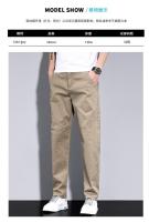 China #2854 Daily Washed Mid Waist mens pants wholesale Navy Khaki Breathable Custom (HY604) for sale