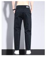 China #2854 Daily Washed Mid Waist mens pants wholesale Navy Khaki Breathable Custom (HY604) for sale