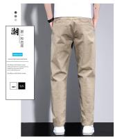 China #2854 Daily Washed Mid Waist mens pants wholesale Navy Khaki Breathable Custom (HY604) for sale