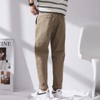 China #4195 Daily Washed Mid Waist jogger pants wholesale Blue Khaki Urban Fashion Custom (HY604) for sale