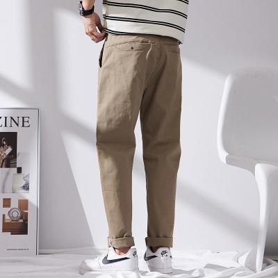 China #4195 Daily Washed Mid Waist jogger pants wholesale Blue Khaki Urban Fashion Custom (HY604) for sale