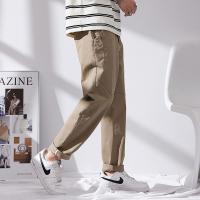 China #4195 Daily Washed Mid Waist jogger pants wholesale Blue Khaki Urban Fashion Custom (HY604) for sale
