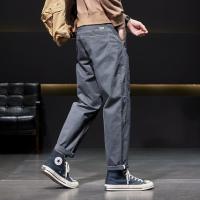 China #1094 Daily Washed Mid Waist mens pants wholesale Khaki Grey Youth Trend Custom (HY603) for sale