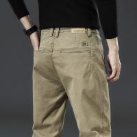 China Regular Daily Washed Mid Waist jogger pants wholesale Khaki Grey Solid Color Custom (HY603) for sale