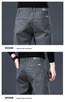 China Regular Daily Washed Mid Waist jogger pants wholesale Khaki Grey Solid Color Custom (HY603) for sale