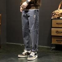 China Youth Trend Daily Washed Mid Waist jogger pants wholesale Khaki Grey Breathable Custom (HY603) for sale