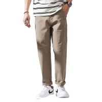 China Daily Washed Casual mens pants wholesale Mid Waist Khaki Grey Custom (HY603) for sale
