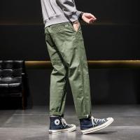 China Daily Washed Mid Waist wide leg track pants Solid Color Urban Fashion Custom (HY608) for sale