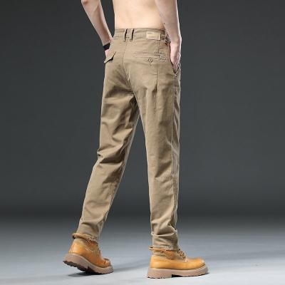 China Army Green Khaki Regular Daily Washed Mid Waist jogger pants wholesale Solid Color Urban Fashion Custom (HY608) for sale