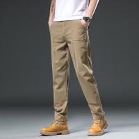 China Army Green Khaki Regular Daily Washed Mid Waist jogger pants wholesale Solid Color Urban Fashion Custom (HY608) for sale