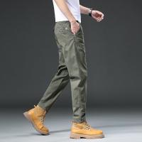 China Army Green Khaki Regular Daily Washed Mid Waist jogger pants wholesale Solid Color Urban Fashion Custom (HY608) for sale