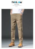 China Army Green Khaki Regular Daily Washed Mid Waist jogger pants wholesale Solid Color Urban Fashion Custom (HY608) for sale