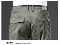 China Army Green Khaki Regular Daily Washed Mid Waist jogger pants wholesale Solid Color Urban Fashion Custom (HY608) for sale