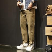 China Army Green Khaki Daily Washed Mid Waist jogger pants wholesale Solid Color Urban Fashion Custom (HY608) for sale